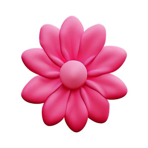 rosado flor d representación icono ilustración PNG