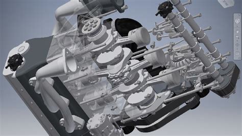 Modèle 3d De Boxer Moteur 6 Cylindres Turbosquid 1655356