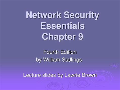 Ppt Network Security Essentials Chapter Powerpoint Presentation