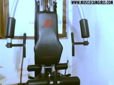 Cute Fitness Camgirl Hot Nude Exercise Machine Workout At Home Eporner