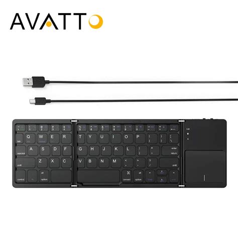 AVATTO B033 Folding Mini Keyboard Bluetooth Foldable Wireless Keypad