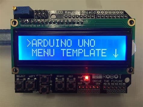 Arduino Uno Menu Template Electronics Lab