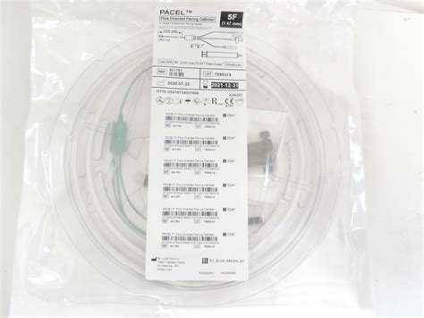 New St Jude Medical Abbott 401761 Sjm Pacel Flow Directed Pacing Catheter 5f Training Aids For