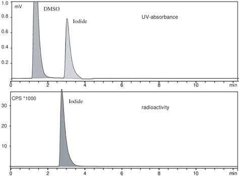 Hplc Chromatogram Of 123 I Using Dmso As Eluate Download Scientific