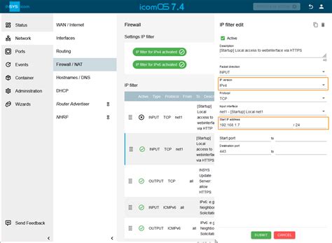 Add Ip Filter Firewall Rules