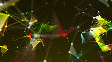 Abstract Background With Dots And Lines Connecting Generated By 4k Rendering Technology Photo