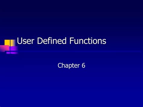 Ppt User Defined And Predefined Functions In C Powerpoint