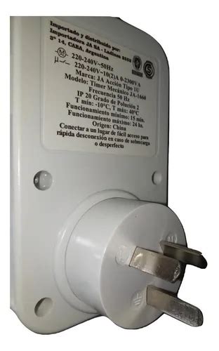 Timer Mecanico Reloj Programable Enchufable 24 Hs Analogico En Venta En