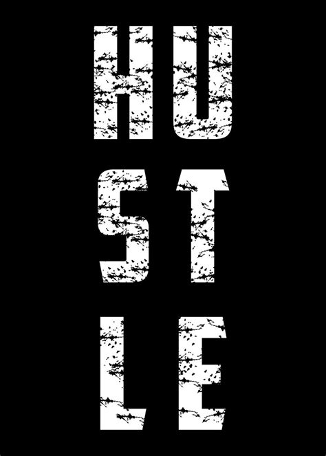 Hustle Poster Picture Metal Print Paint By Albran Karan Displate