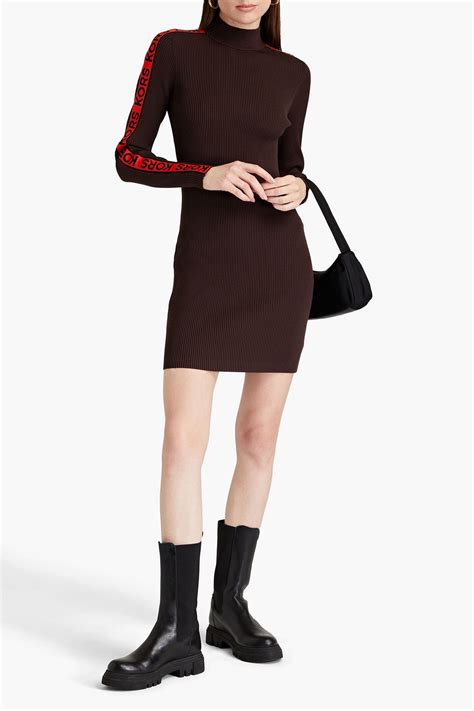 Michael Michael Kors Jacquard Knit Turtleneck Mini Dress The Outnet