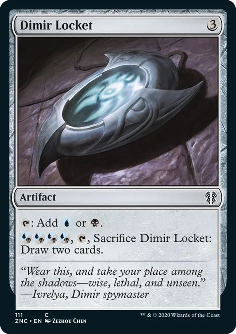 Dimir Locket Zendikar Rising Commander English Magic The Gathering
