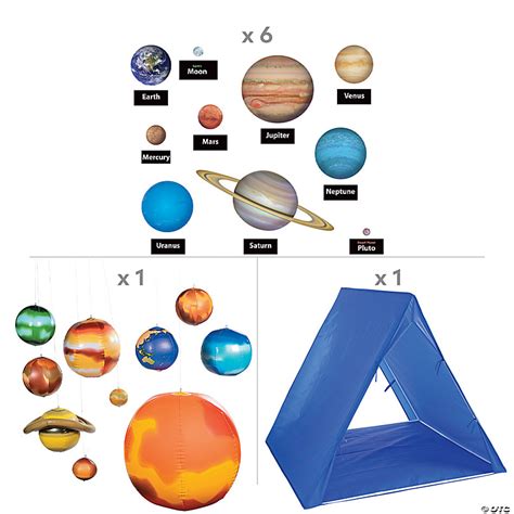 Outer Space Reading Corner Tent Kit 17 Pc Oriental Trading