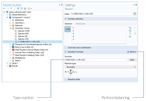 Chemical Reaction Engineering Module Updates Comsol® 56 Release