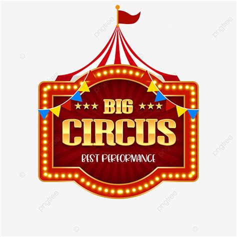 Neon Signboard Png Picture Red Circus Signboard Neon Light Effect
