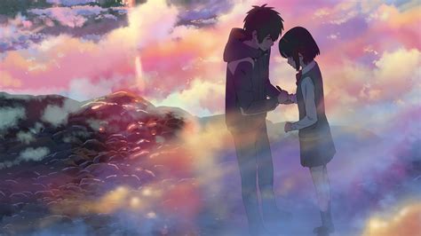 1201830 Sky Kimi No Na Wa Portrait Display Anime Landscape Clouds