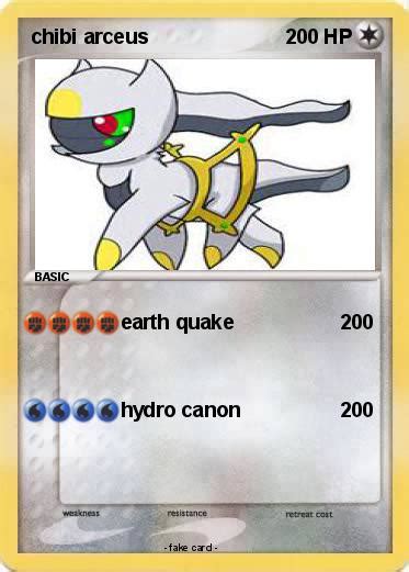 Pokémon Chibi Arceus Earth Quake My Pokemon Card