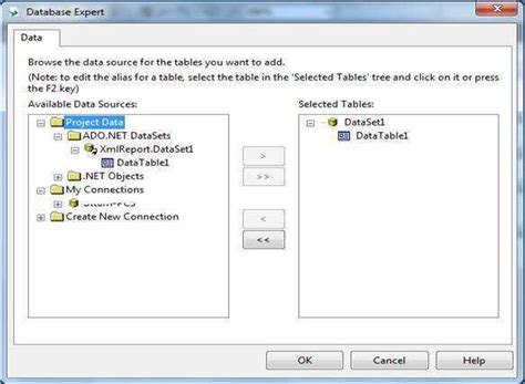 Crystal Report With Xml Data Source Mindstick