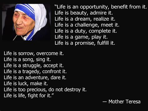 Mother Teresa Quotes About Death Quotesgram