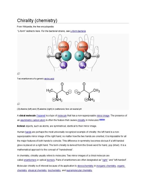 Chirality Dd Chirality Chemistry Stereochemistry