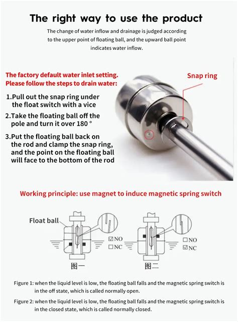 Fuen Water Level Switch Reliable Liquid Level Sensor