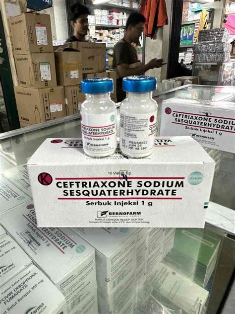 Jual Ceftriaxone Sodium 1 G 1 Vial Exp Jauh Di Seller Fadhilah89 Pal Meriam Kota Jakarta