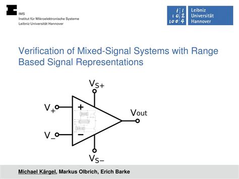 Ppt Verification Of Mixed Signal Systems With Range Based Signal Representations Powerpoint