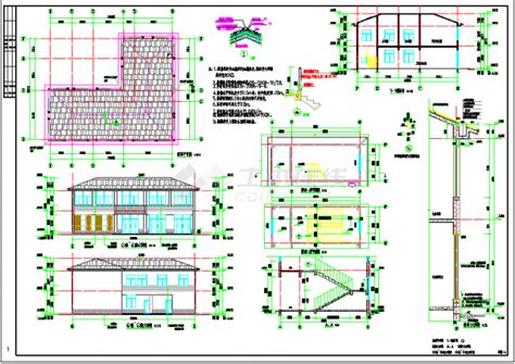 刘宋村党群服务中心建筑图 办公综合体 土木在线