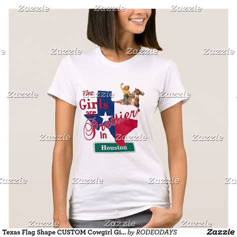 Texas Flag Shape Custom Cowgirl Girls Are Prettier Texas Clothing