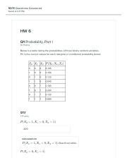 Submit HW Gradescope Pdf Questions Answered Saved At PM HW Q Probability Part