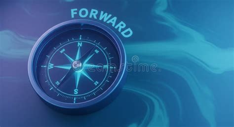 Guiding Forward A Compass To Progress Symbolizing Direction Ambition