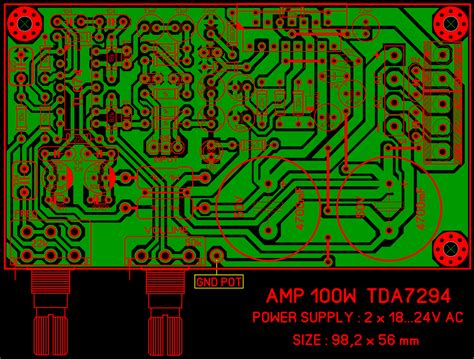DIY Subwoofer Amplifier Based On TDA7294 Project With Komitart LAY6