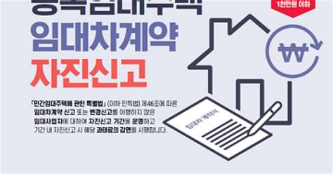 6월말까지 등록임대사업자 임대차계약 자진신고