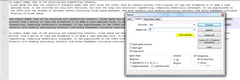 Can I Search For Something In Notepad Between A Specific Set Of Lines