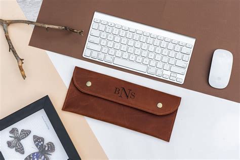 Leather Keyboard Travel Case Custom Keyboard Sleeve Keyboard Carrying Case Magic Keyboard