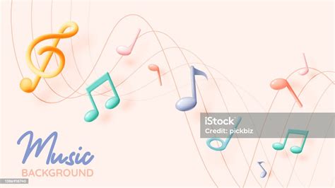 음악 노트 노래 멜로디 또는 3d 사실적인 벡터 아이콘을 조정 노래에 대한 스톡 벡터 아트 및 기타 이미지 노래 음악 0