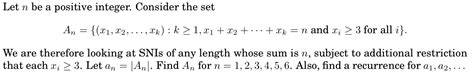 Solved Let N Be A Positive Integer Consider The Set
