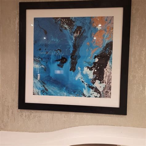 Abstract Art Blue Wall Art Coastal Landscape Giclee Large Print On