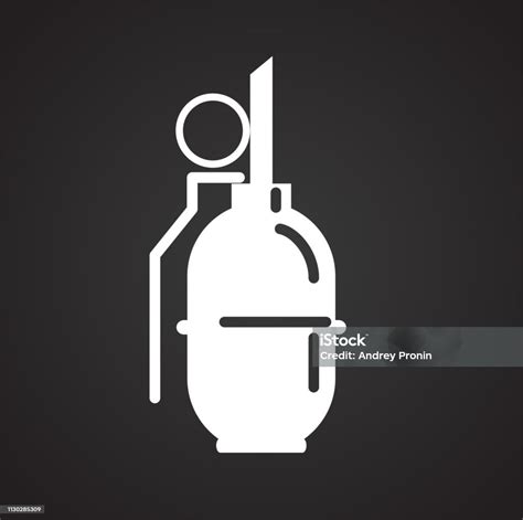 색상에 수류탄 아이콘 서클 흰색 배경 그래픽 및 웹 디자인 현대 간단한 벡터 기호에 대 한 인터넷 개념입니다 웹사이트 디자인 웹 버튼 또는 모바일 애플 리 케이 션에 대 한