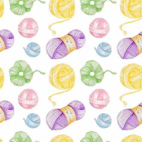 흰색 Backgroundx9에 바느질 용품 패턴으로 수채화 패턴 프리미엄 벡터