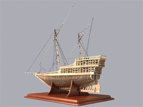 3ds Max Sail Ship Frame