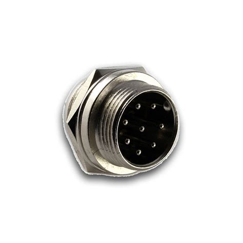 Cb 8 Pin Male Chassis Microphone Mobile Connector Alpha Distributor