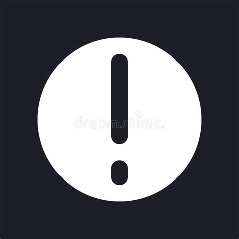 Warning Dark Mode Glyph Ui Icon Stock Vector Illustration Of Warning Risk 259508553