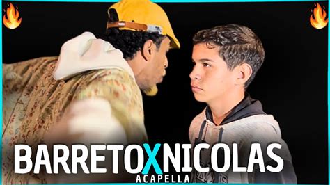 O Professor Barreto X Nicolas Segunda Fase Acapella Batalha Da Linear