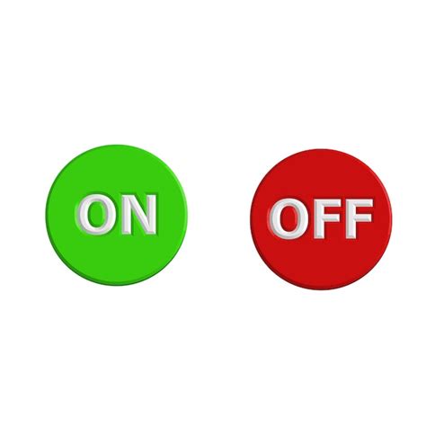 Icono de botón de encendido y apagado Vector Premium