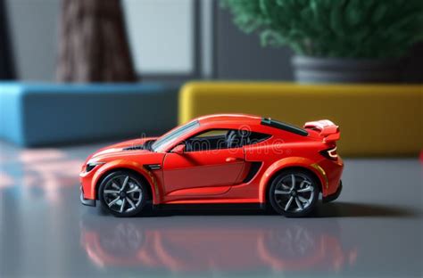 Toy Car Small Modern Automobile Generative Ai Stock Illustration