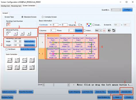 led display cascading connection and redundancy configuration full