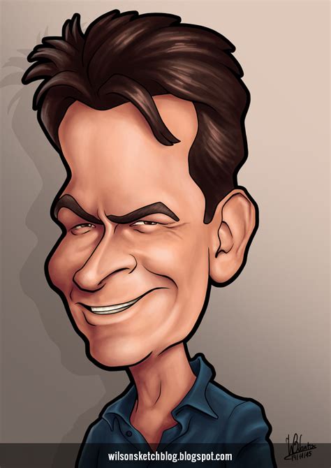 Charlie Sheen Caricature