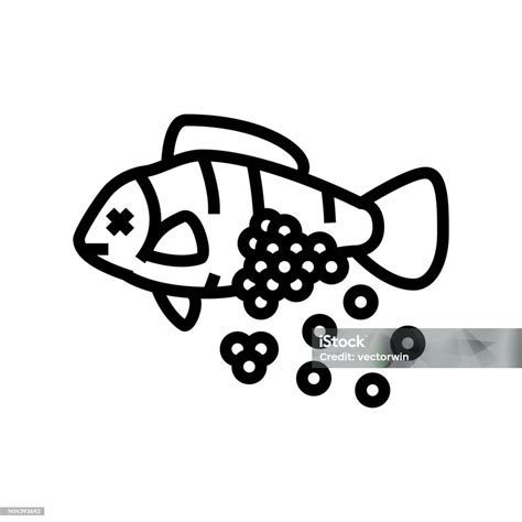 물고기 라인 아이콘 벡터 일러스트 레이 션의 플라스틱 마이크로 비드 가방에 대한 스톡 벡터 아트 및 기타 이미지 가방 거북이 검은색 Istock