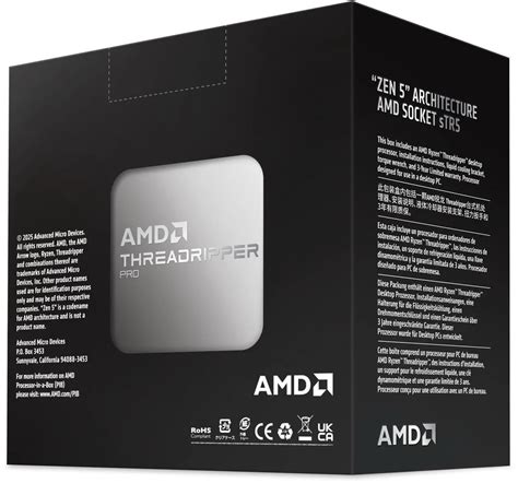 Amd Ryzen Threadripper Pro 9995wx 96 Çekirdekli 480mb Str5 Socket