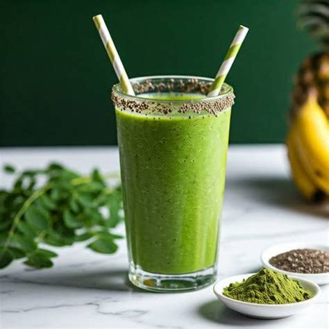 5 Minute Moringa Leaf Powder Smoothie Recipe For Morning Energy